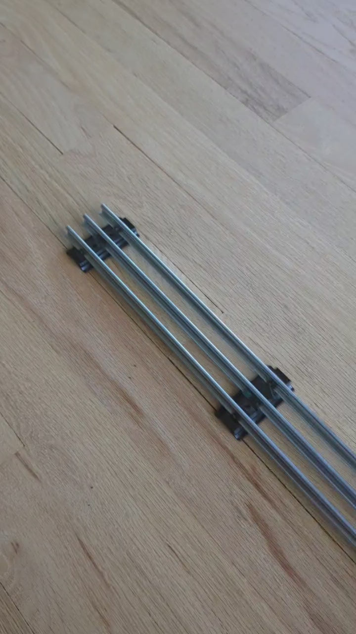 Snap on Railroad Ties for O Gauge Model Railroads Using Tubular Train ...